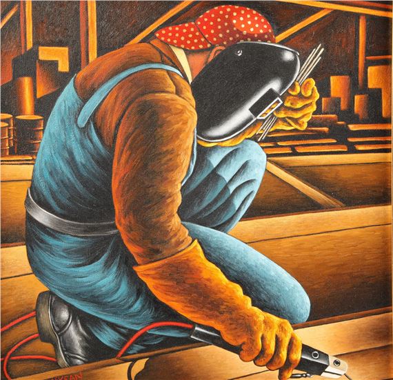 Graham H. D. McKean | 'Welder At Work' | MutualArt