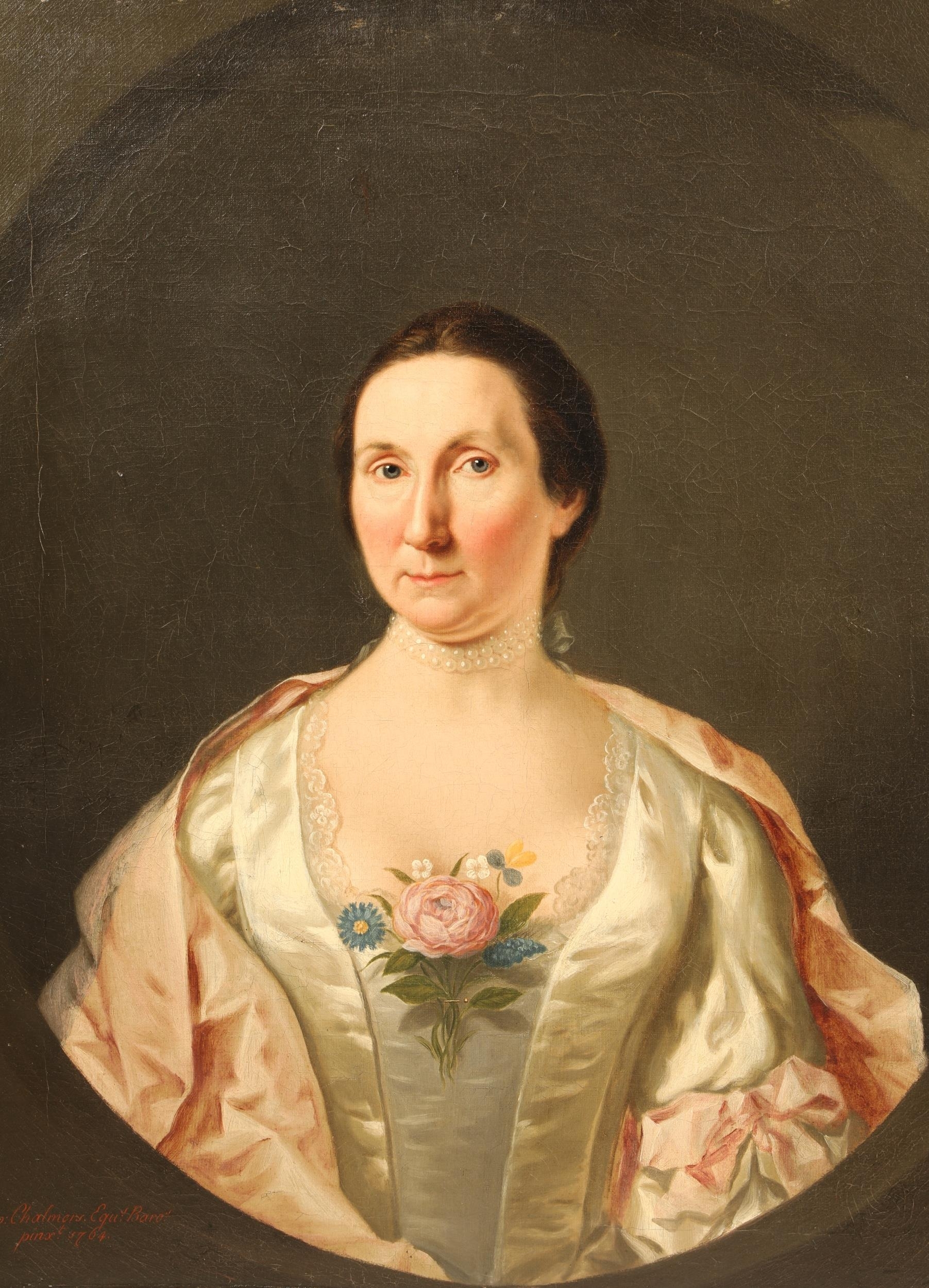 George Chalmers | Portrait of Mrs. John Blair (1764) | MutualArt