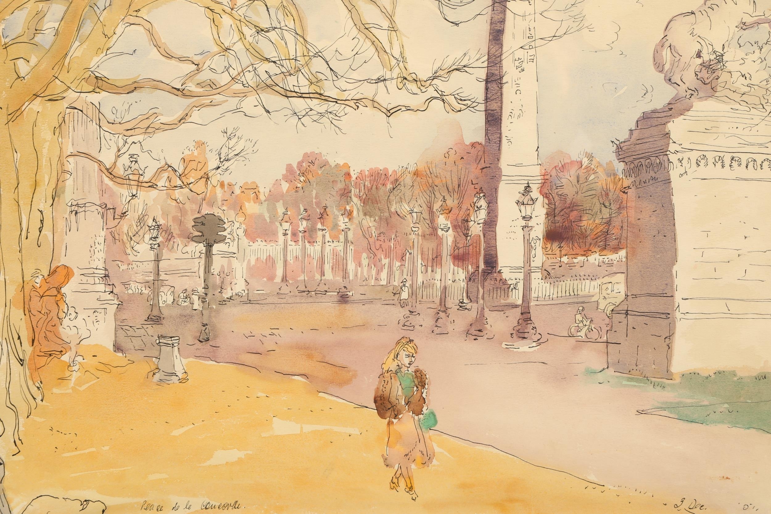 William D. Clyne | Montmartre and Place De La Concorde (1922) | MutualArt