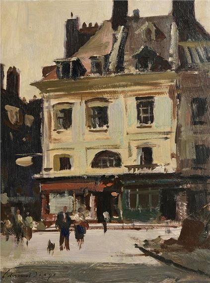 Edward Brian Seago | Street Corner, Dieppe | MutualArt