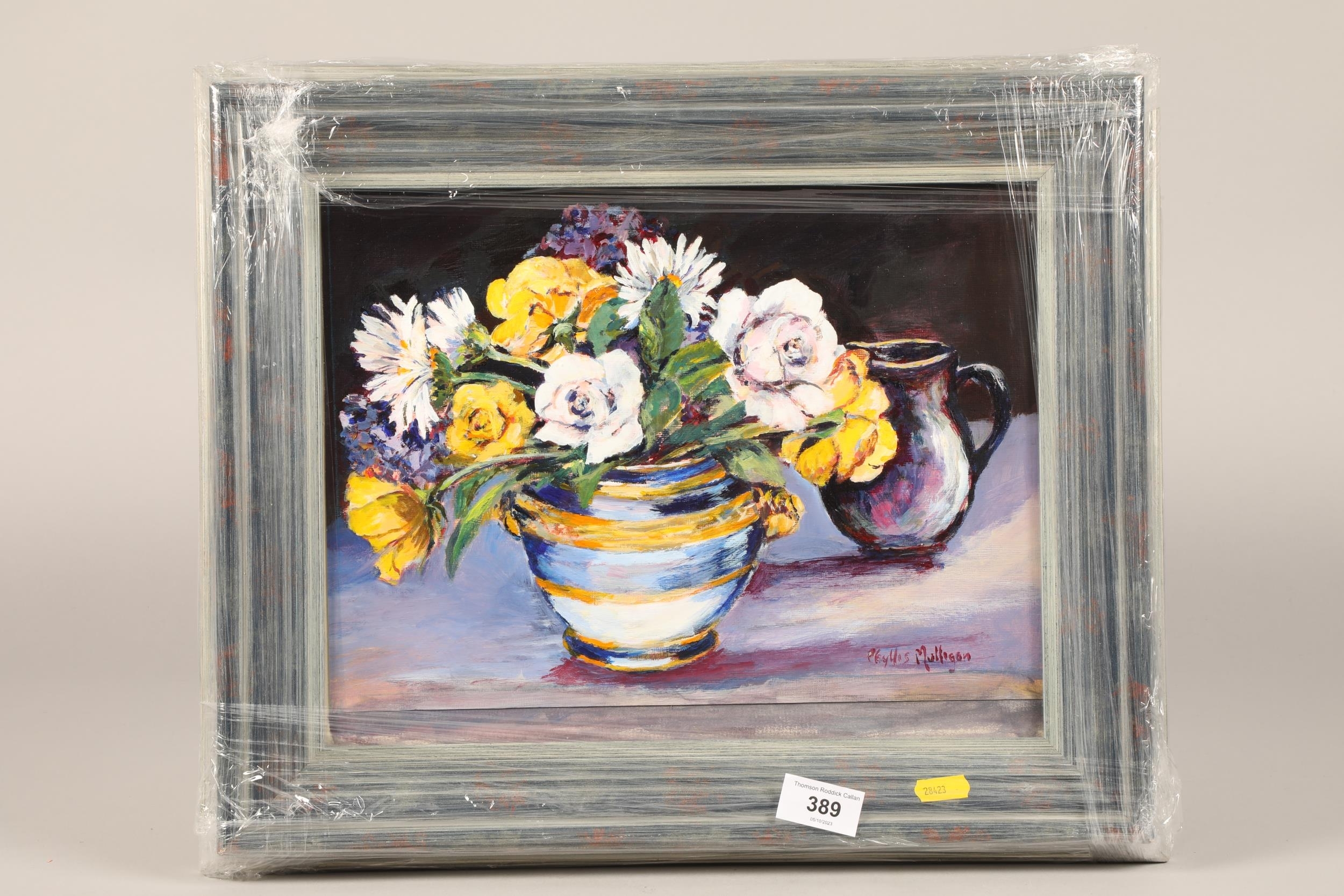 Phyllis Mulligan | still life with flowers | MutualArt