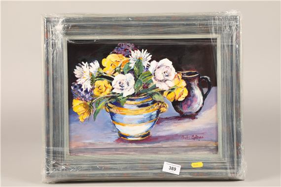 Phyllis Mulligan | still life with flowers | MutualArt