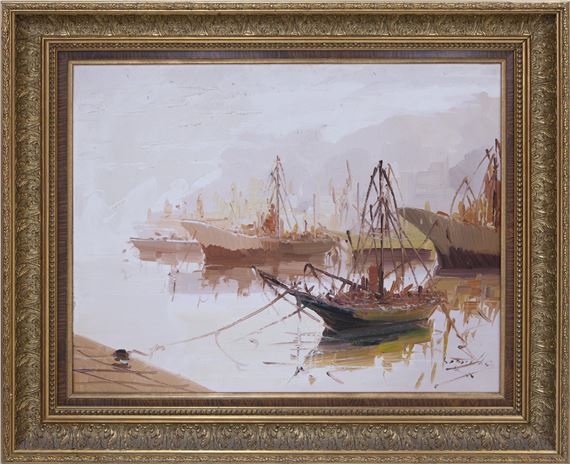 Antonio Segrelles | MARINA CON VELEROS | MutualArt