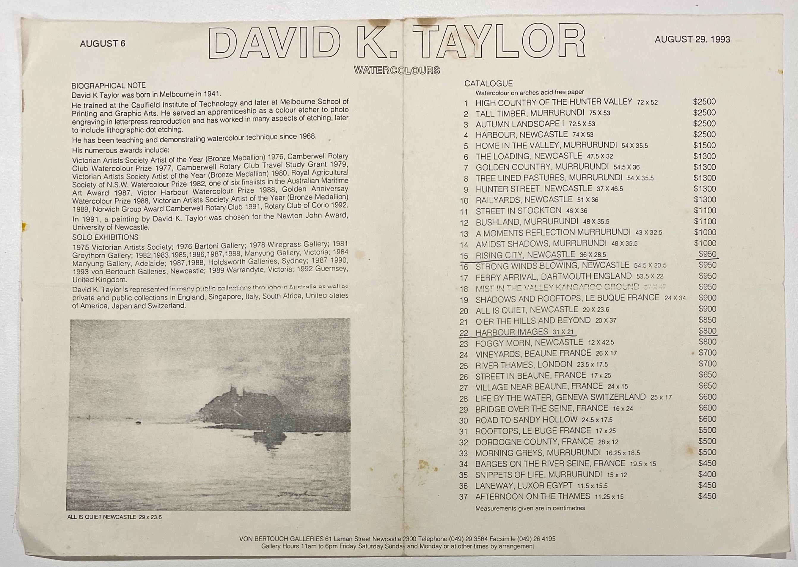 David Taylor | Harbour Images 1993 (1941) | MutualArt