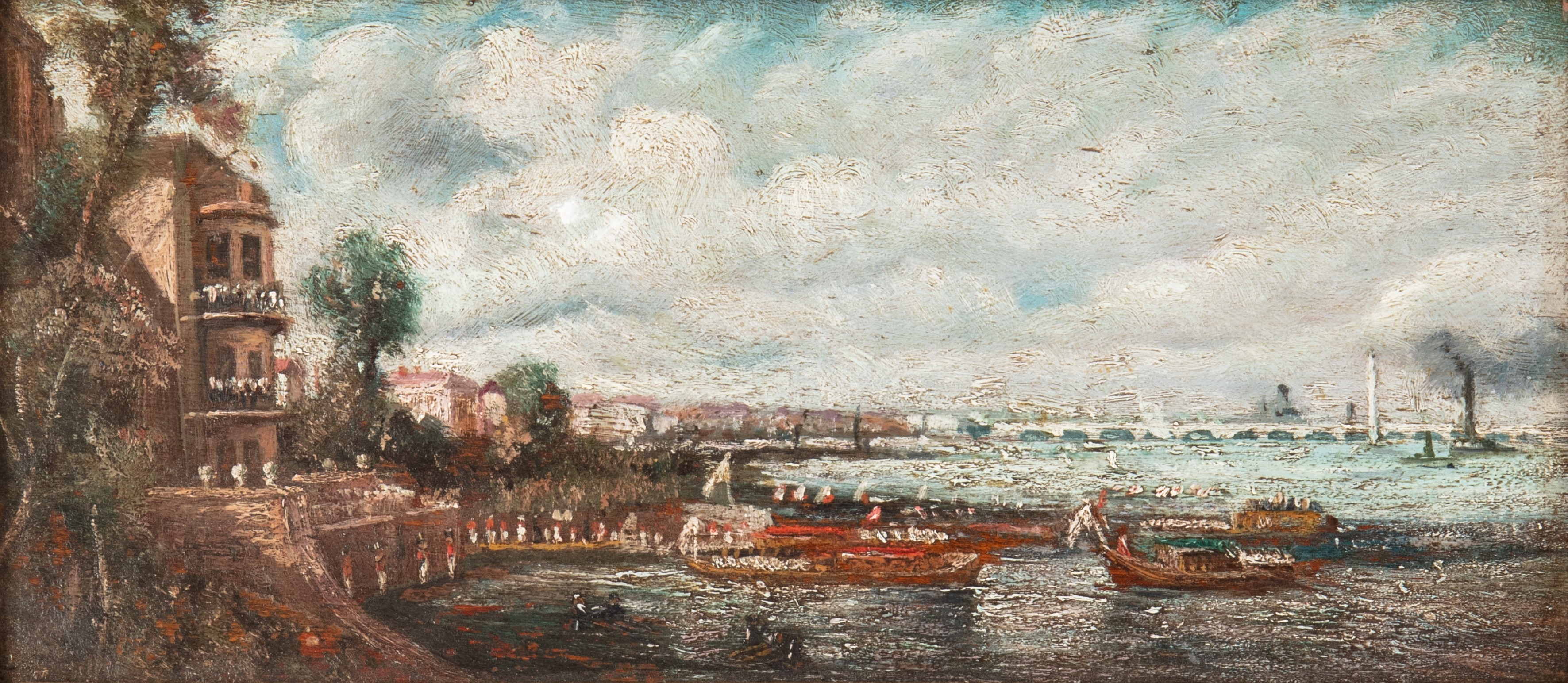 John Constable | THE OPENING OF WATERLOO BRIDGE FROM WHITEHALL STAIRS ...