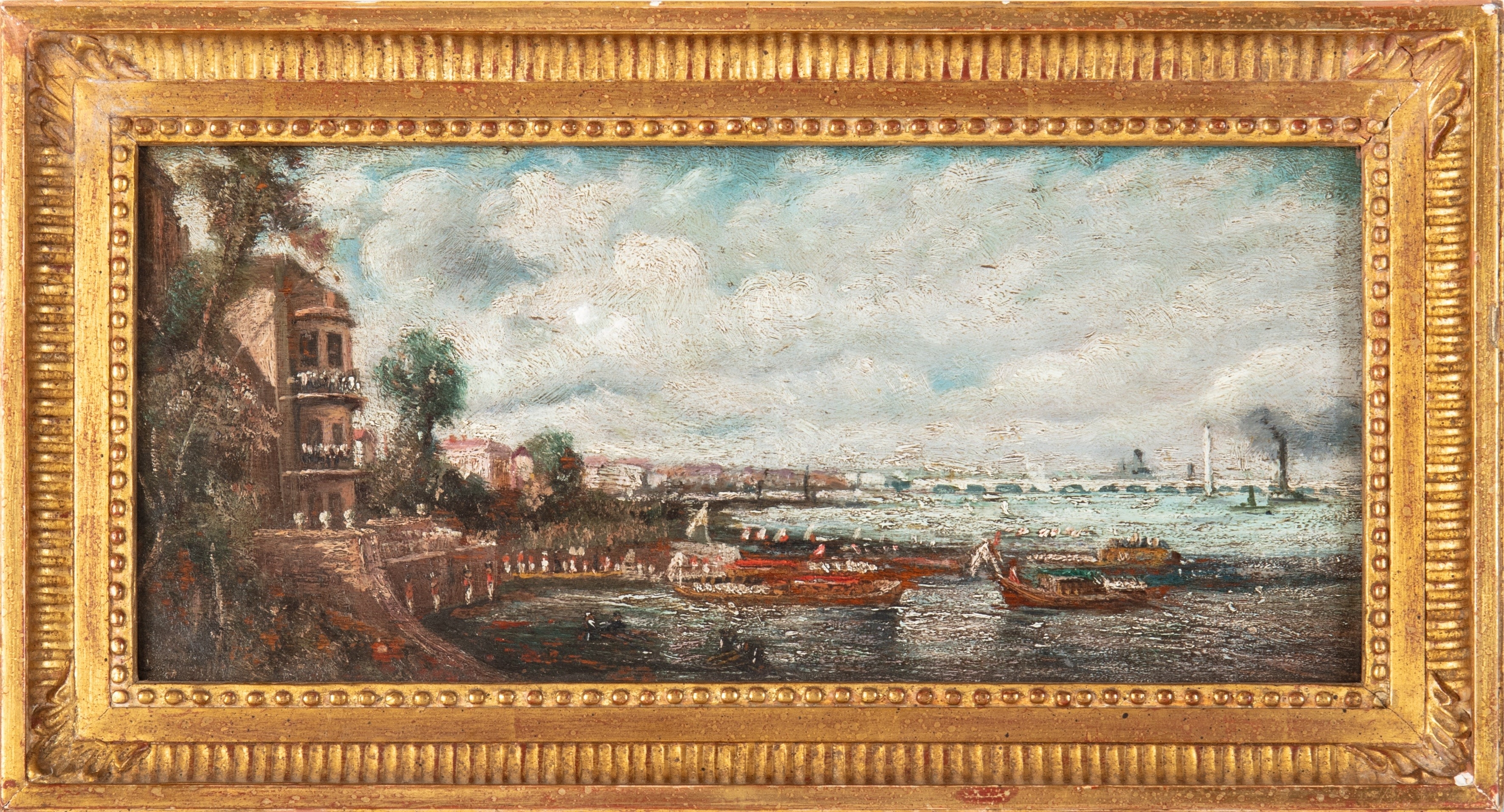 John Constable | THE OPENING OF WATERLOO BRIDGE FROM WHITEHALL STAIRS ...