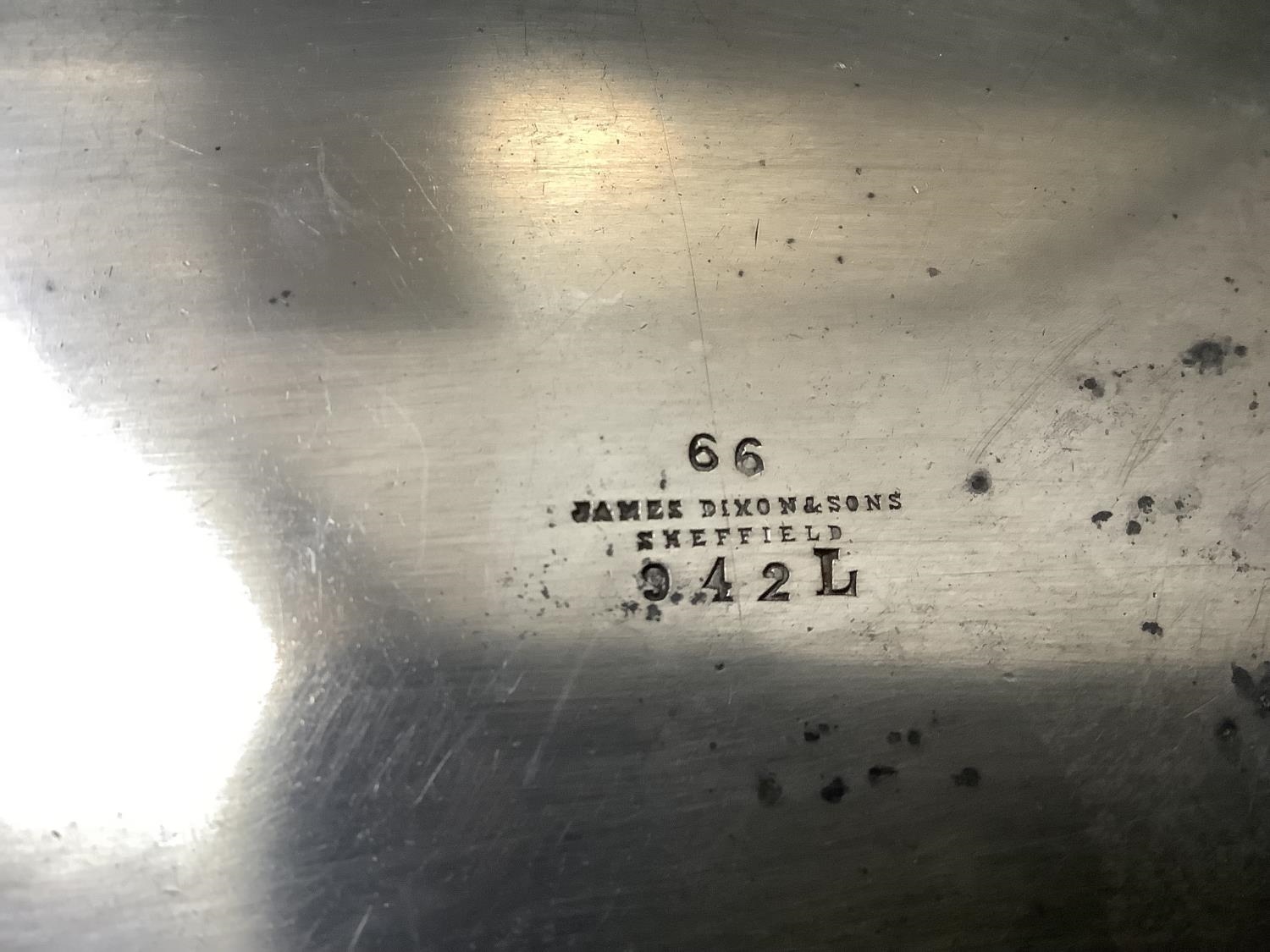 J. Dixon | A 19th century pewter sandwich box by James Dixon and sons of Sheffield 15.5cm x 11cm ...