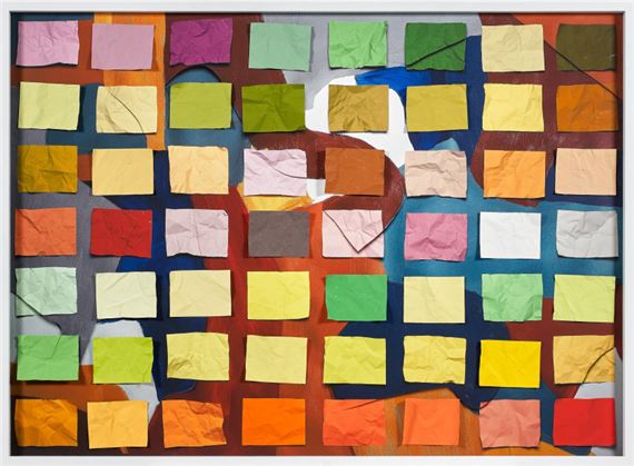 Vik Muniz | Messed up colored chart (2018) | MutualArt