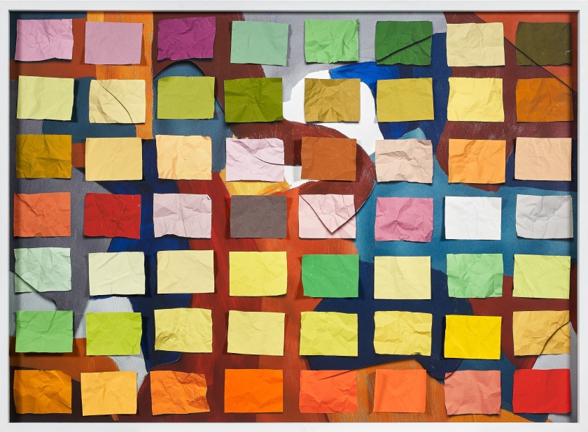 Vik Muniz | Messed up colored chart (2018) | MutualArt