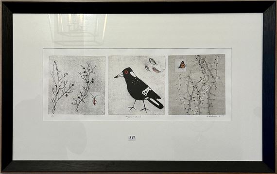 V. Anderson | Magpie and Insects (2018) | MutualArt
