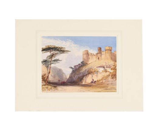 William Callow | A CASTLE ON A HILL | MutualArt
