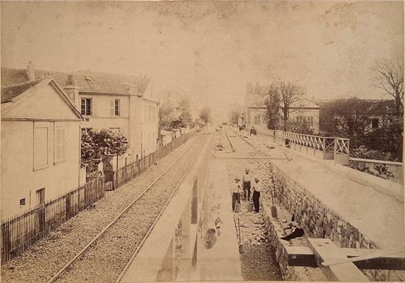 Albert Broise | Relèvement de la voie intérieure entre l'avenie de ...