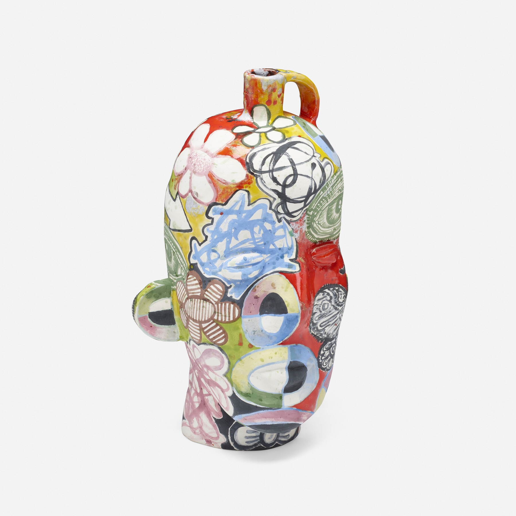 Michael Lucero | Head with Collage (2020) | MutualArt