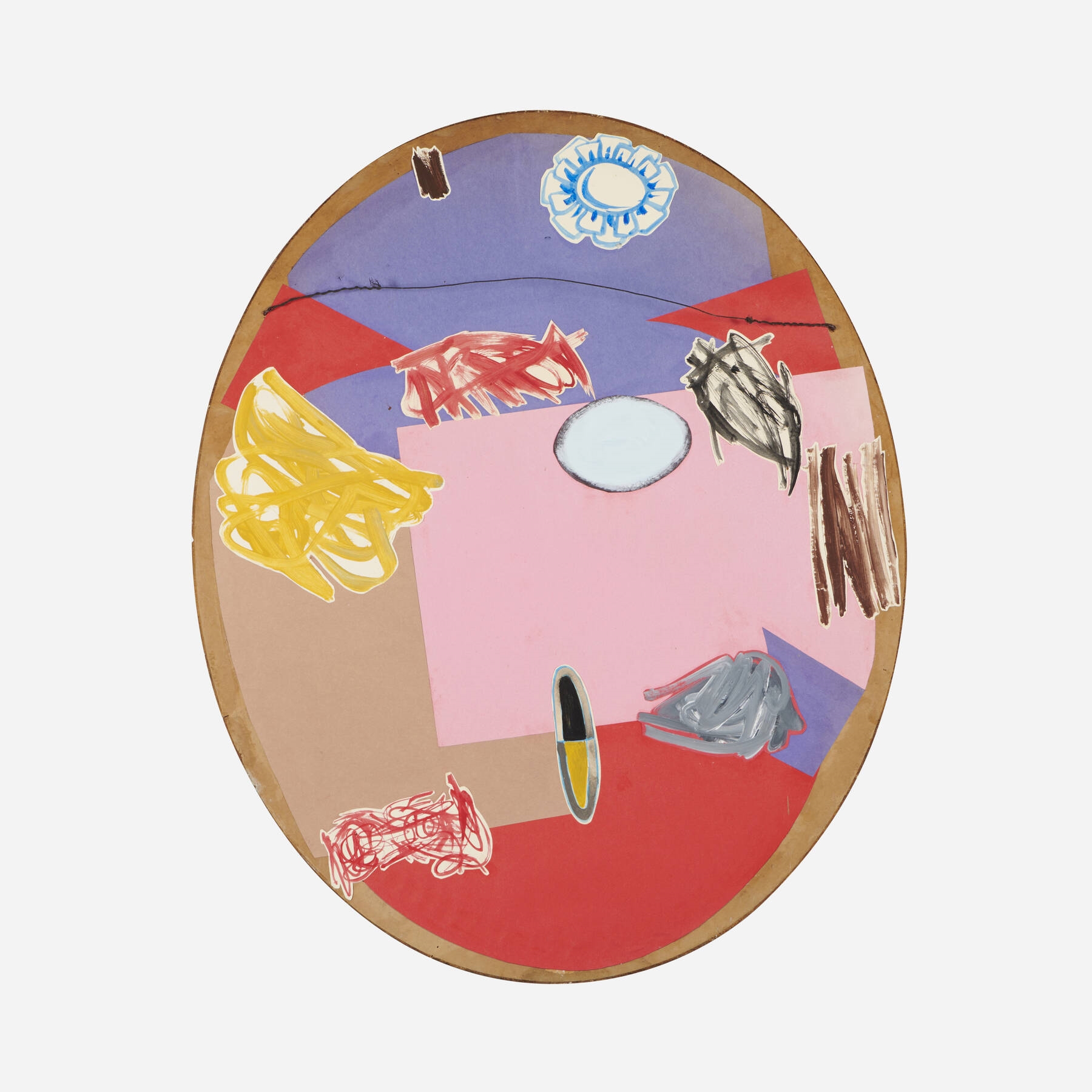 Michael Lucero | Head with Collage (2020) | MutualArt
