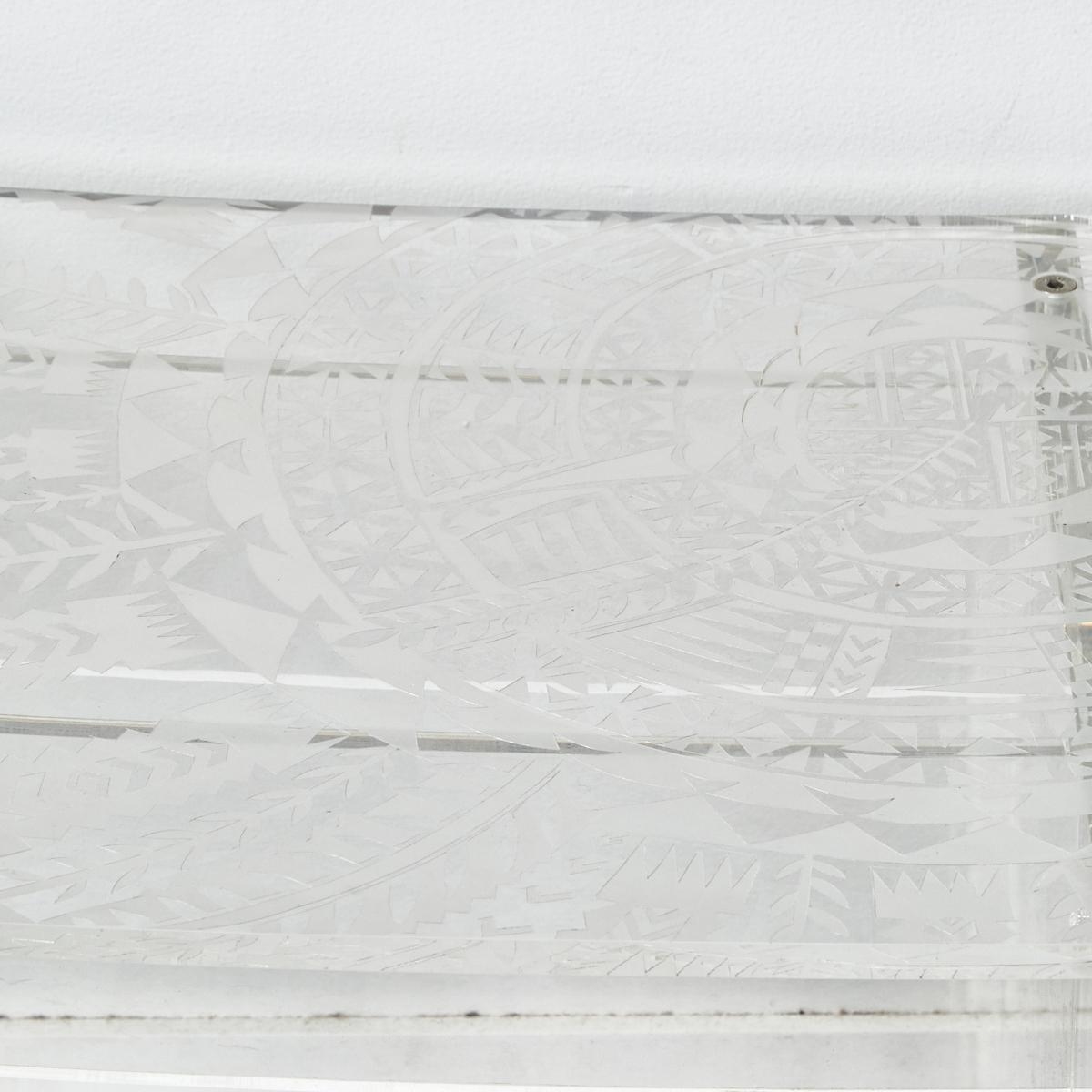 Michel Tuffery | Samoan Tattoo Engraved Chieftain Seat | MutualArt
