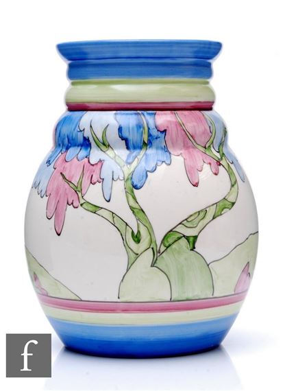 Clarice Cliff | A contemporary Bizarre Craft pottery vase by Bizarre ...
