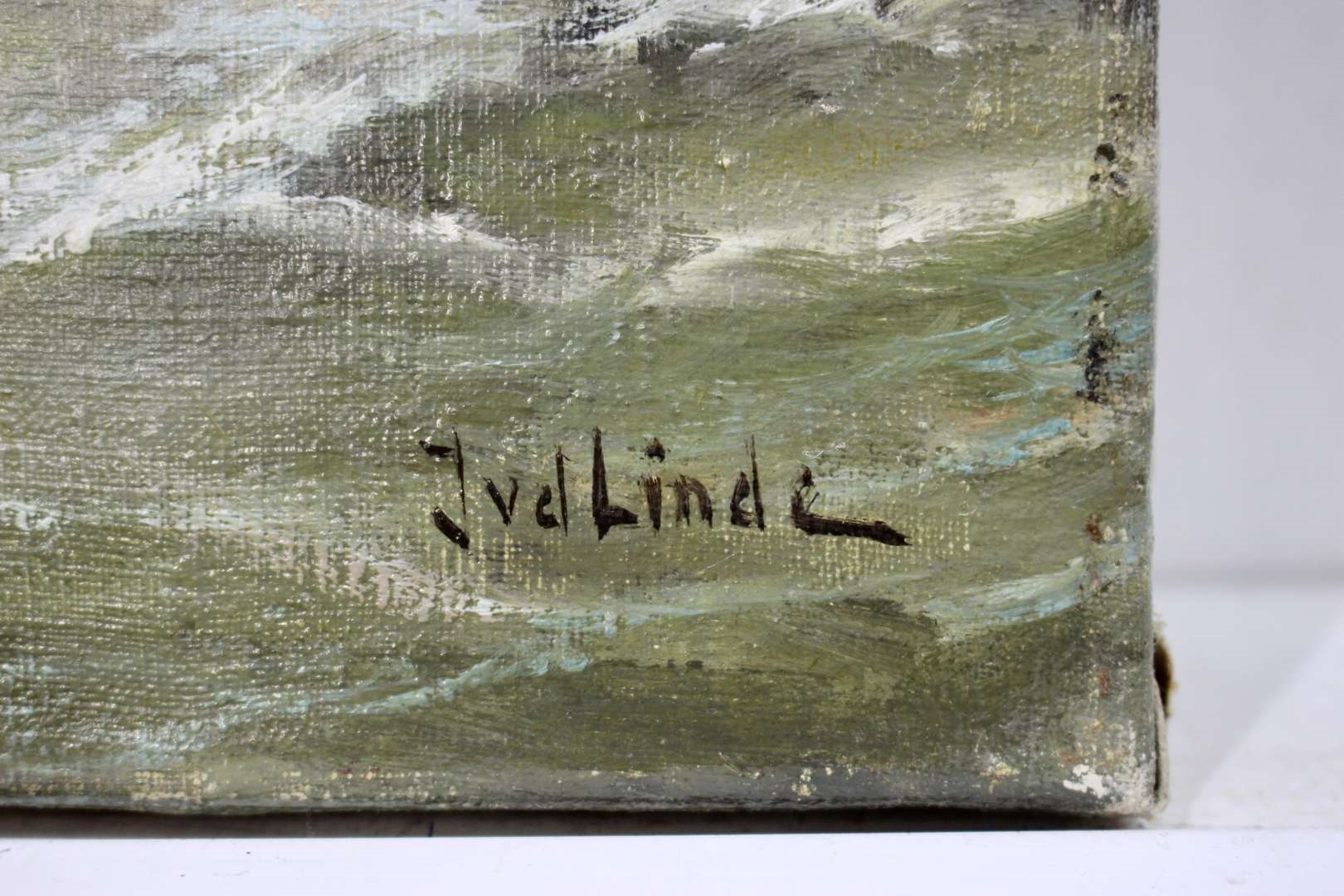 Jan van der Linde | Schepen op turbulente zee | MutualArt