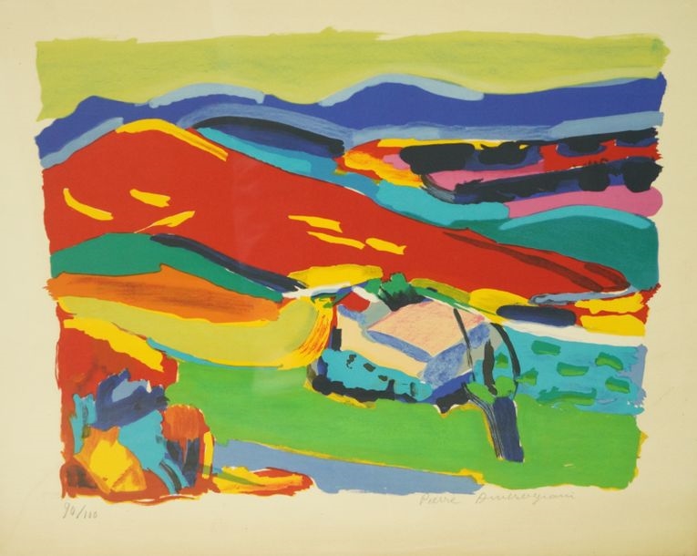 Pierre Ambrogiani | Estampe signée en bas à droite, numérotée 90/100 en ...