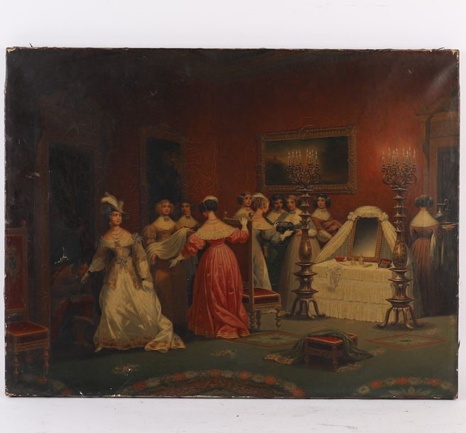 Hippolyte Lecomte | LA REMISE DES FERRETS (1849) | MutualArt