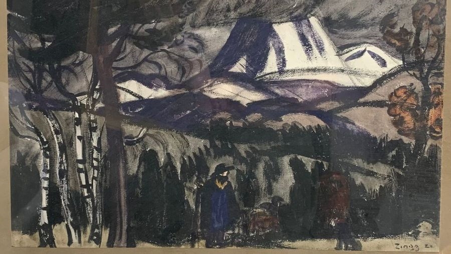 Jules Émile Zingg | Shepherd's view of Auvergne volcanoes (1921 ...