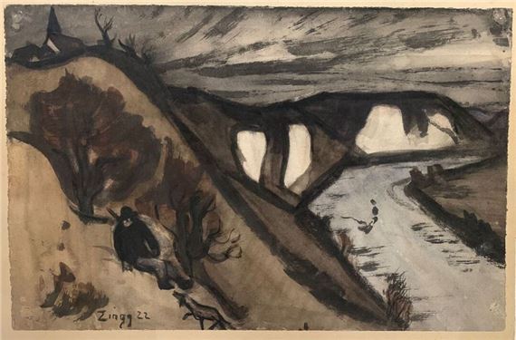 Jules Émile Zingg | The Seine at Andelys (1922) | MutualArt