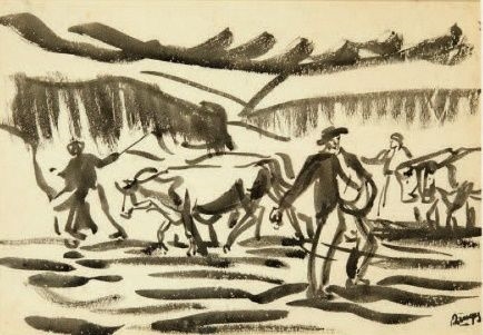 Jules Émile Zingg | The herd of shepherds | MutualArt