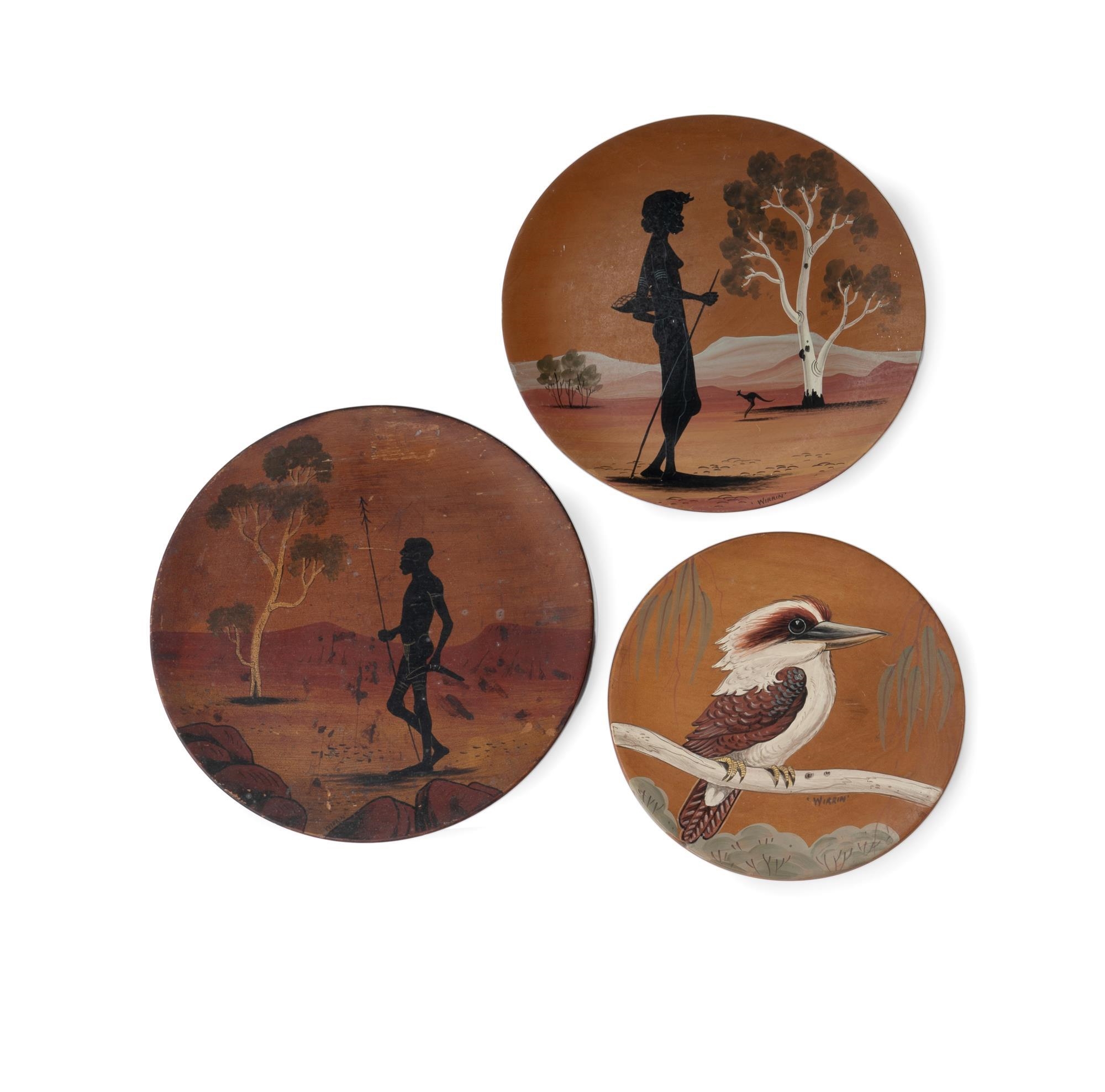 Bill Onus | 3 Hand Painted Ash Trays | MutualArt