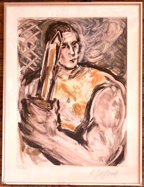 José Manuel Roman Frances | Portrait d'homme au glaive | MutualArt