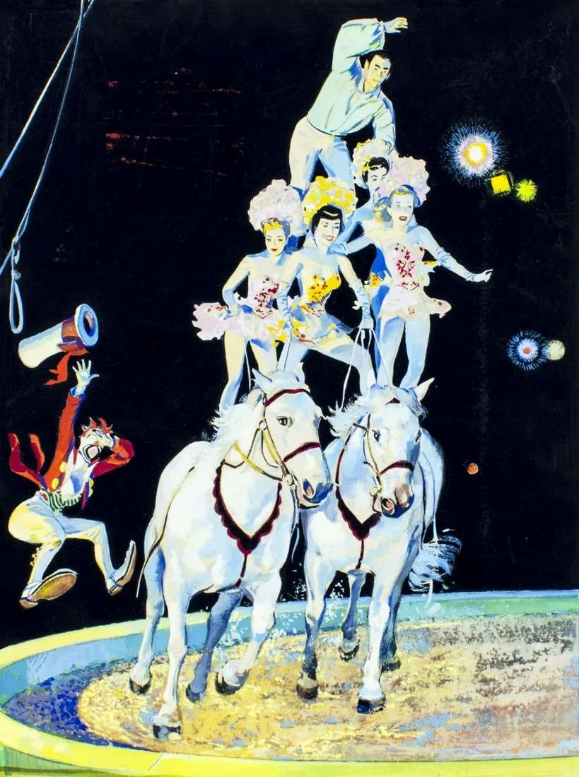 American School, 20th Century | Illustration - Circus Scene | MutualArt