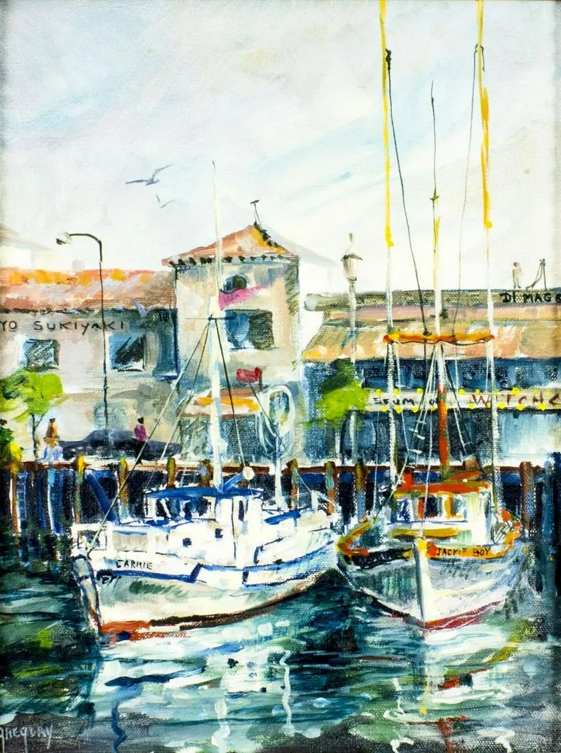 Bonnie Gregory | Harbor Scene | MutualArt