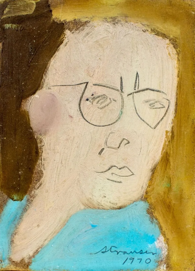 Sterling Boyd Strauser | Self Portrait (1970) | MutualArt