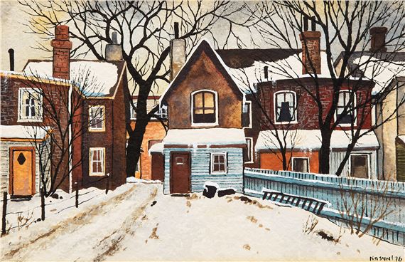 John Kasyn | Lane to Lewis Street (1976) | MutualArt