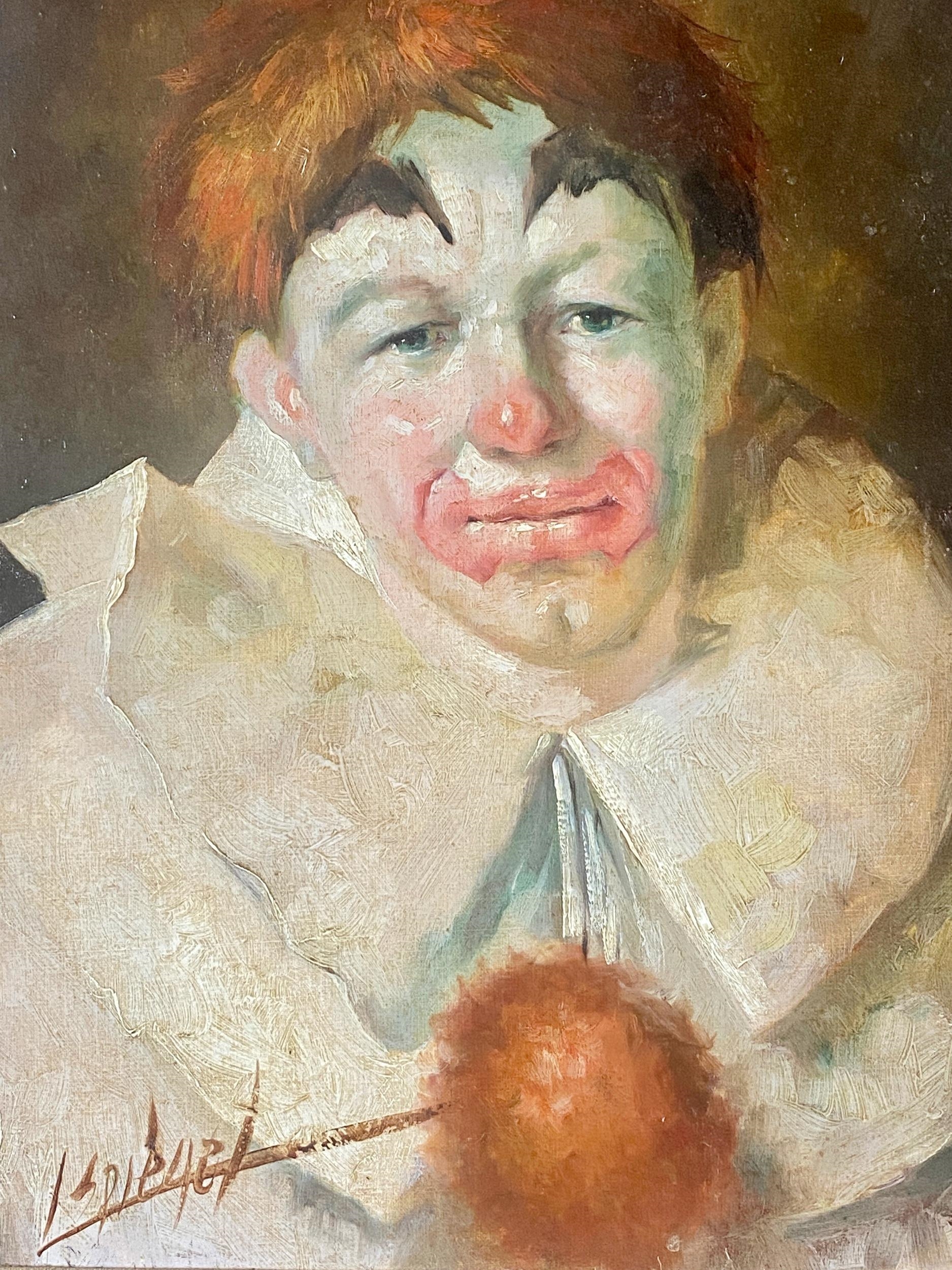 Louis Spiegel | Portrait of a clown | MutualArt
