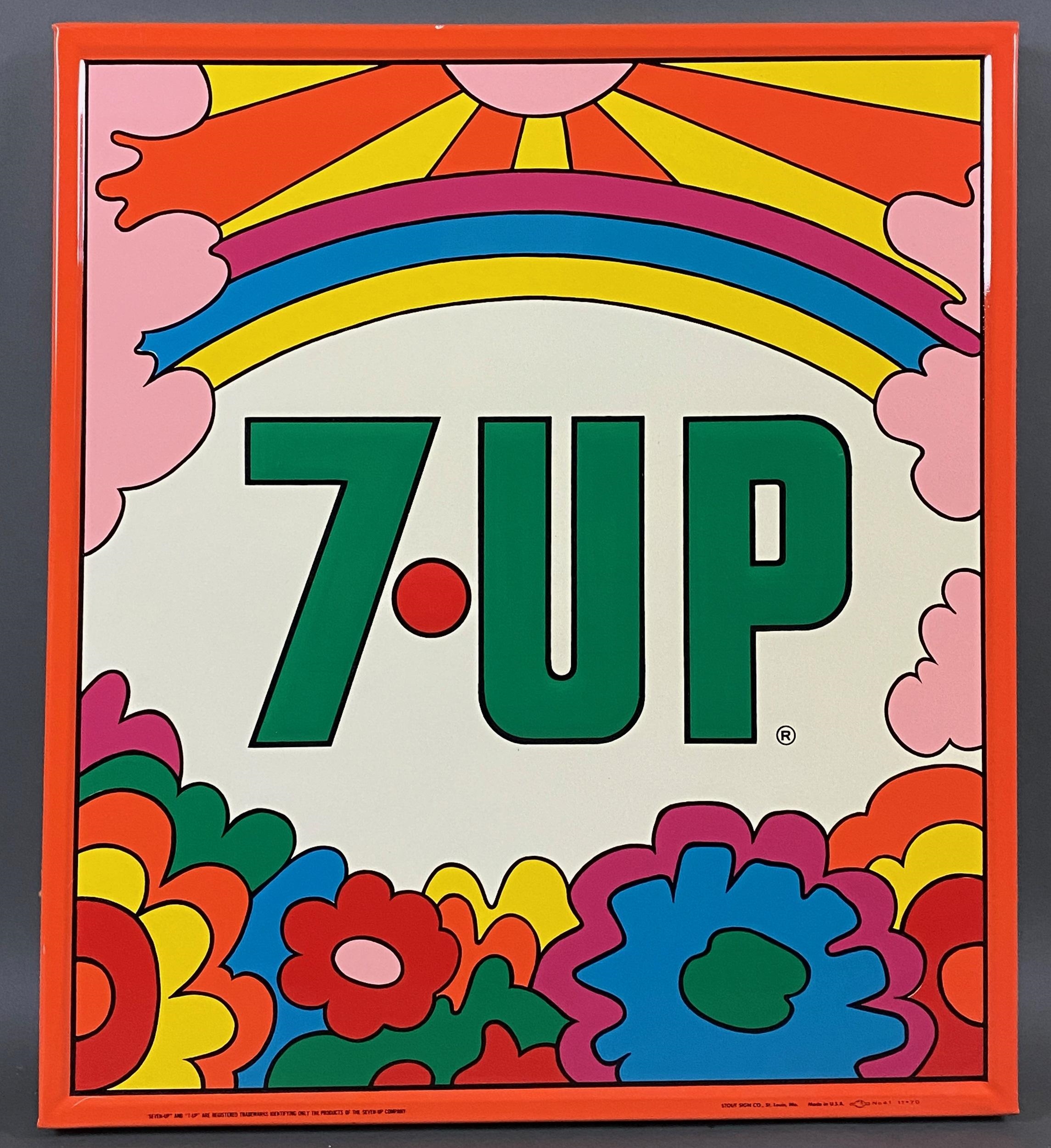 Peter Max | 7UP Metal Advertising Sign | MutualArt