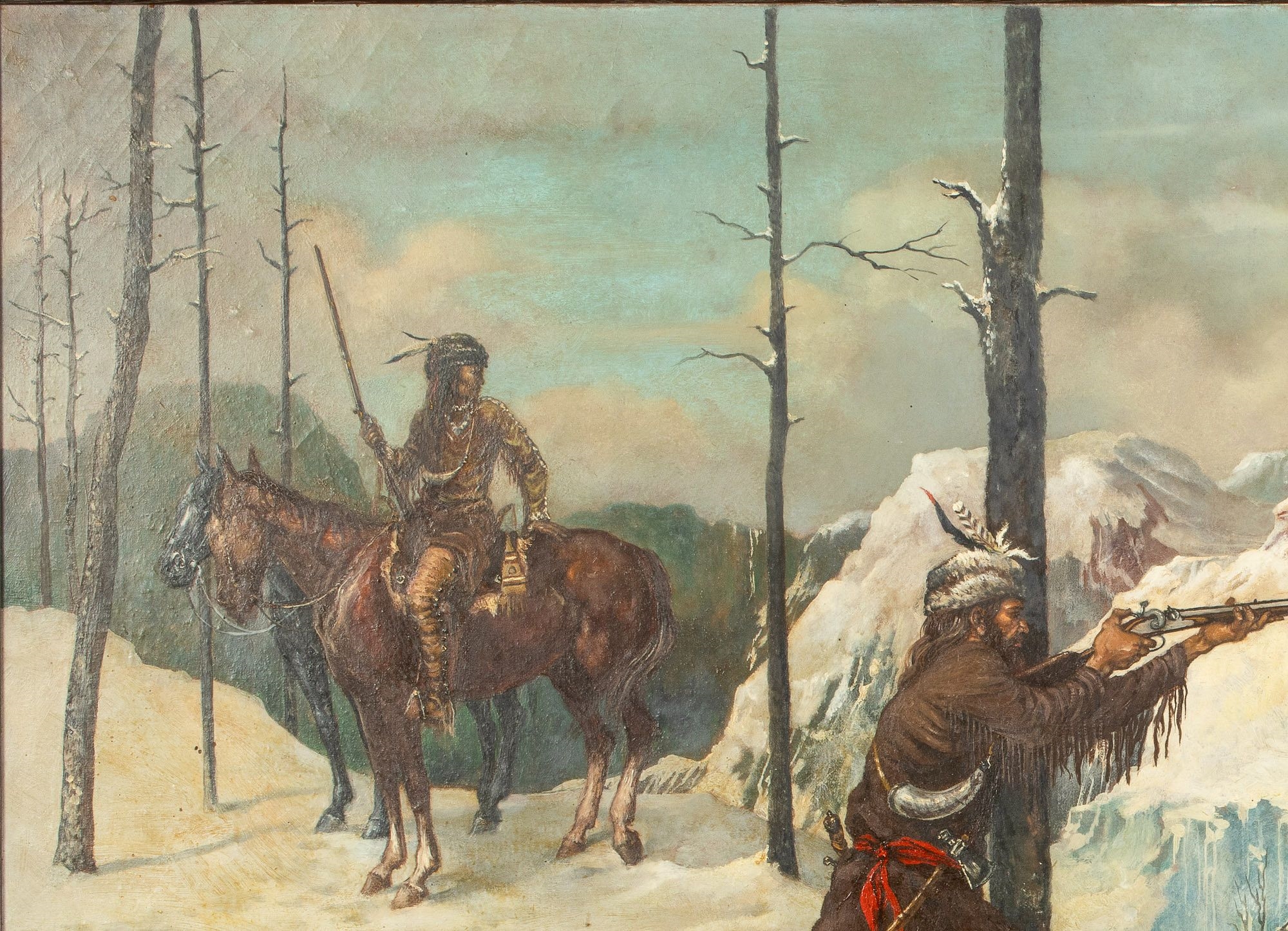 Dean Chapman | Western Winter Hunting Scene | MutualArt