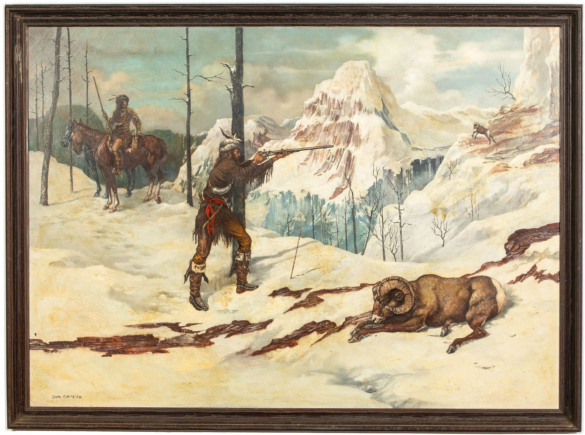 Dean Chapman | Western Winter Hunting Scene | MutualArt