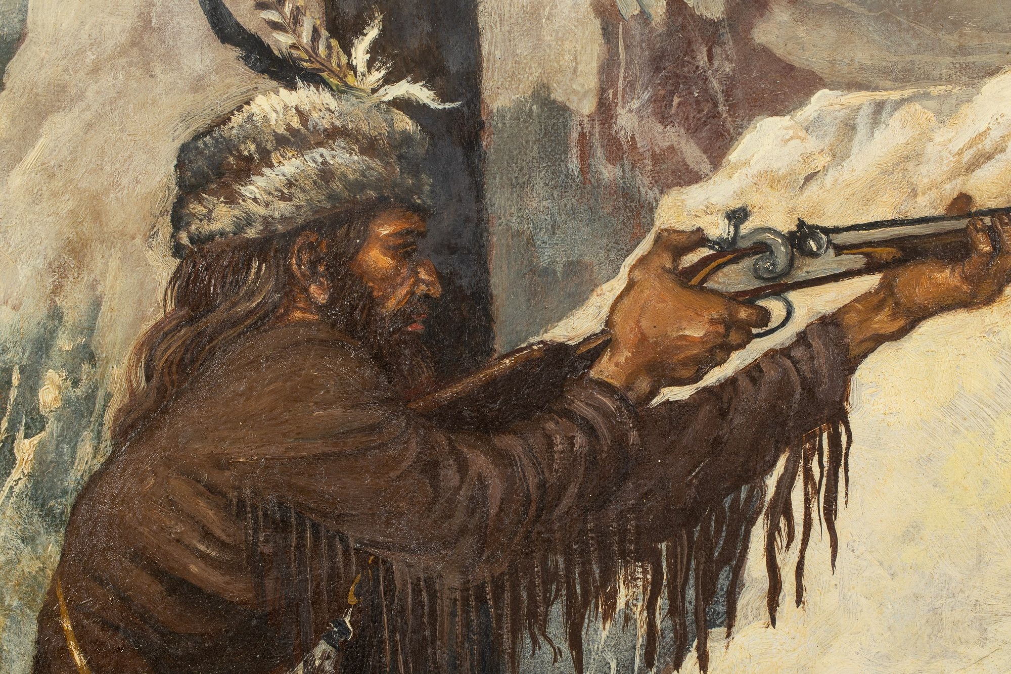 Dean Chapman | Western Winter Hunting Scene | MutualArt