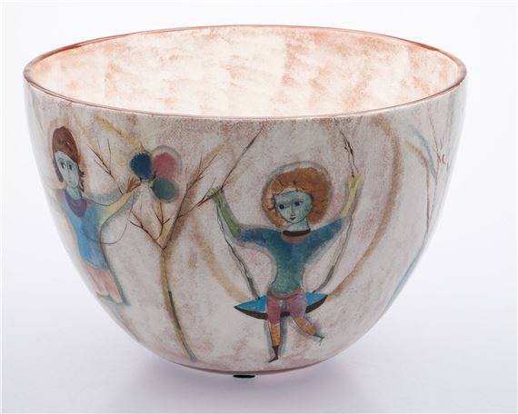 Polia Pillin | Large Glazed Ceramic Bowl (1927) | MutualArt