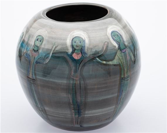 Polia Pillin | Ginger Jar Glazed Ceramic Vase (1927) | MutualArt