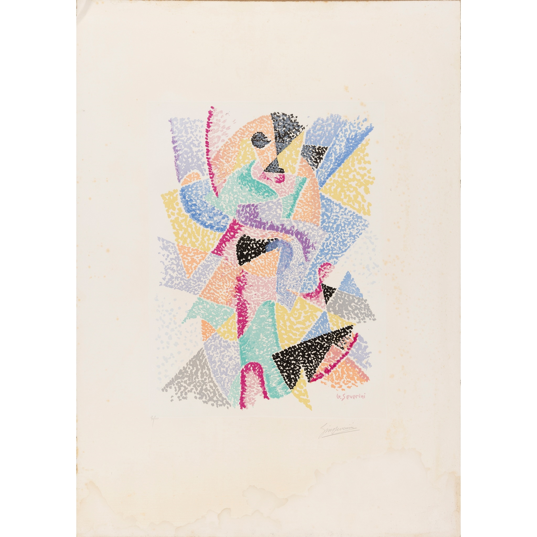 Gino Severini | Portrait of Paul Fort (1913 - 1914) | MutualArt