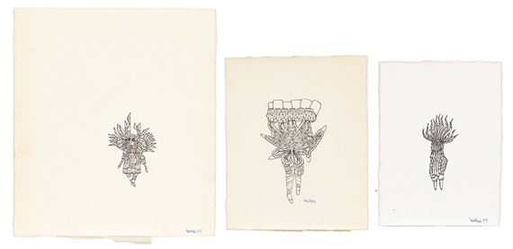 Wesley Wehr | 3 Drawings (1977) | MutualArt