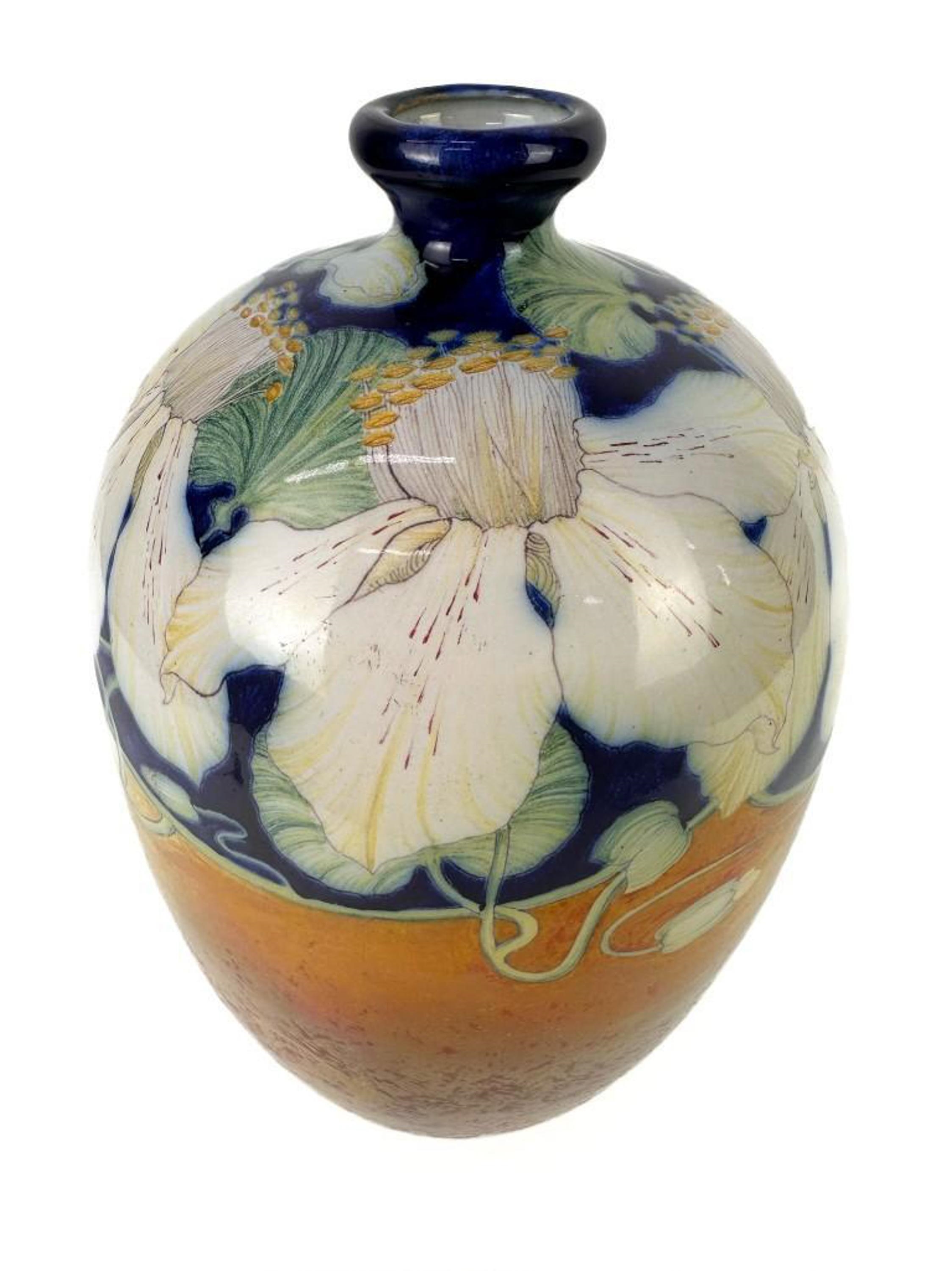 Galileo Chini | Vase With Passion Flowers | MutualArt