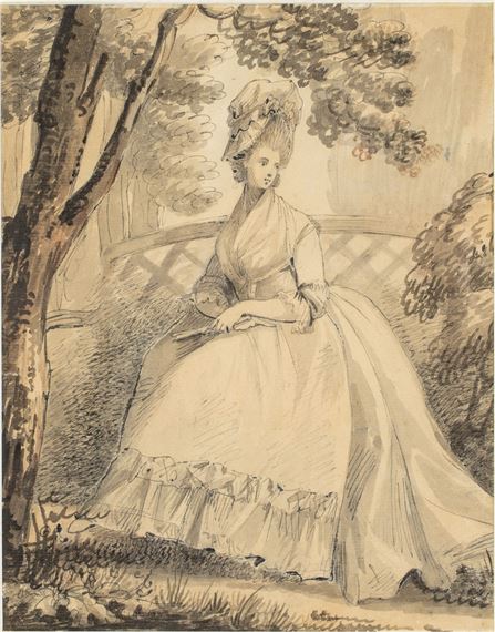 Thomas Gainsborough | Study of Mrs. Hallett, Possibly Thomas ...