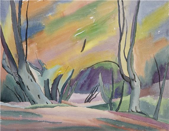 Harry Barr | Anthropomorphic study of trees (1957) | MutualArt