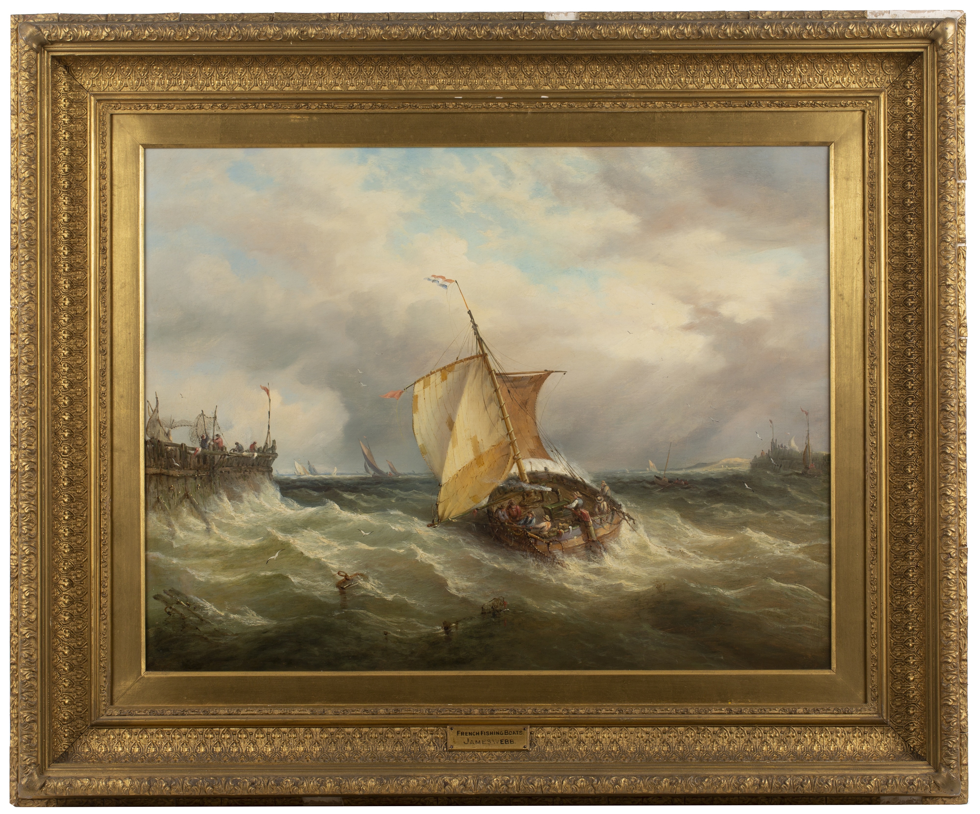 James Webb | French fishing trawlers off Calais | MutualArt