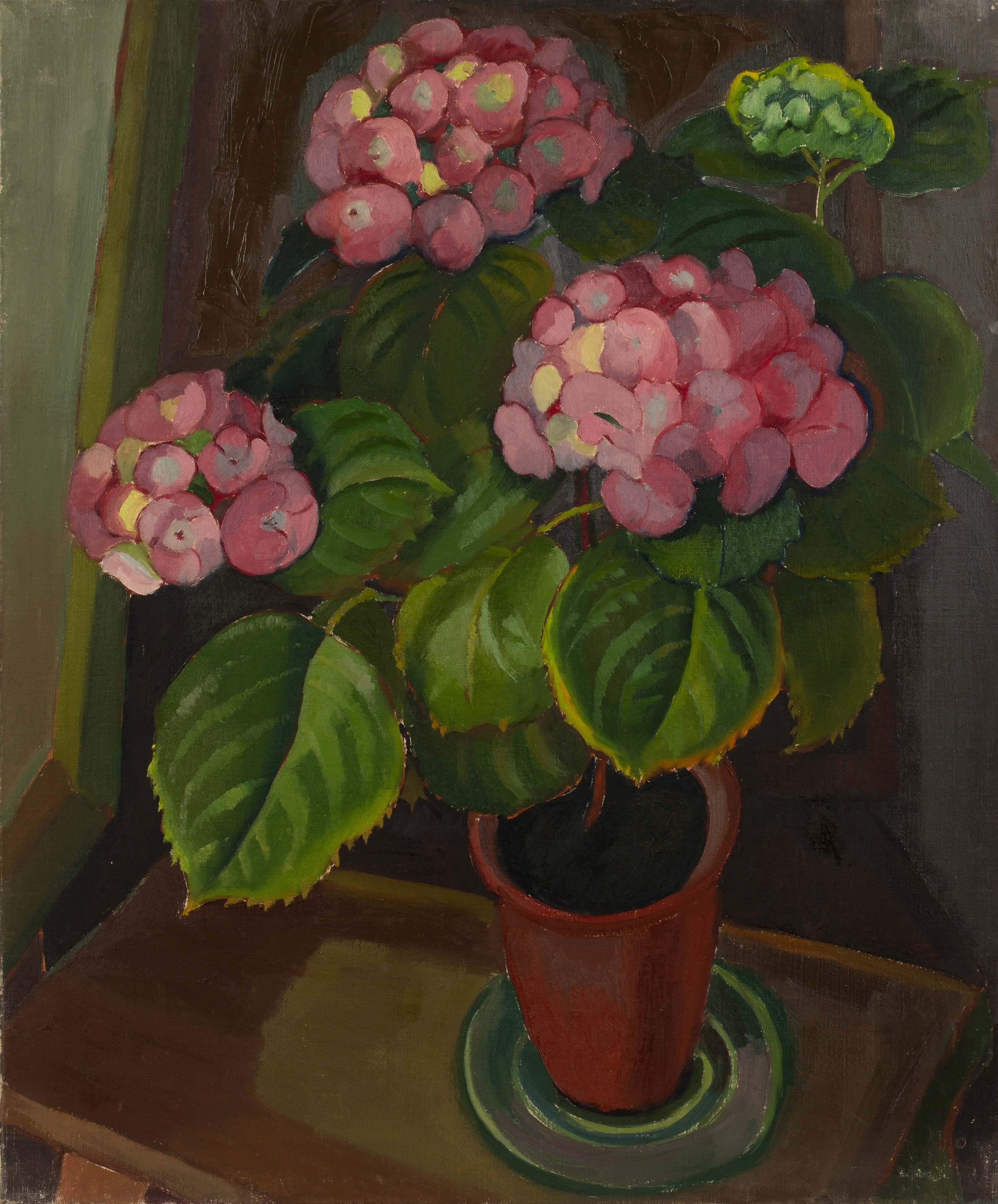 Harry Barr | Still life – yellow tulips in a terracotta pot | MutualArt