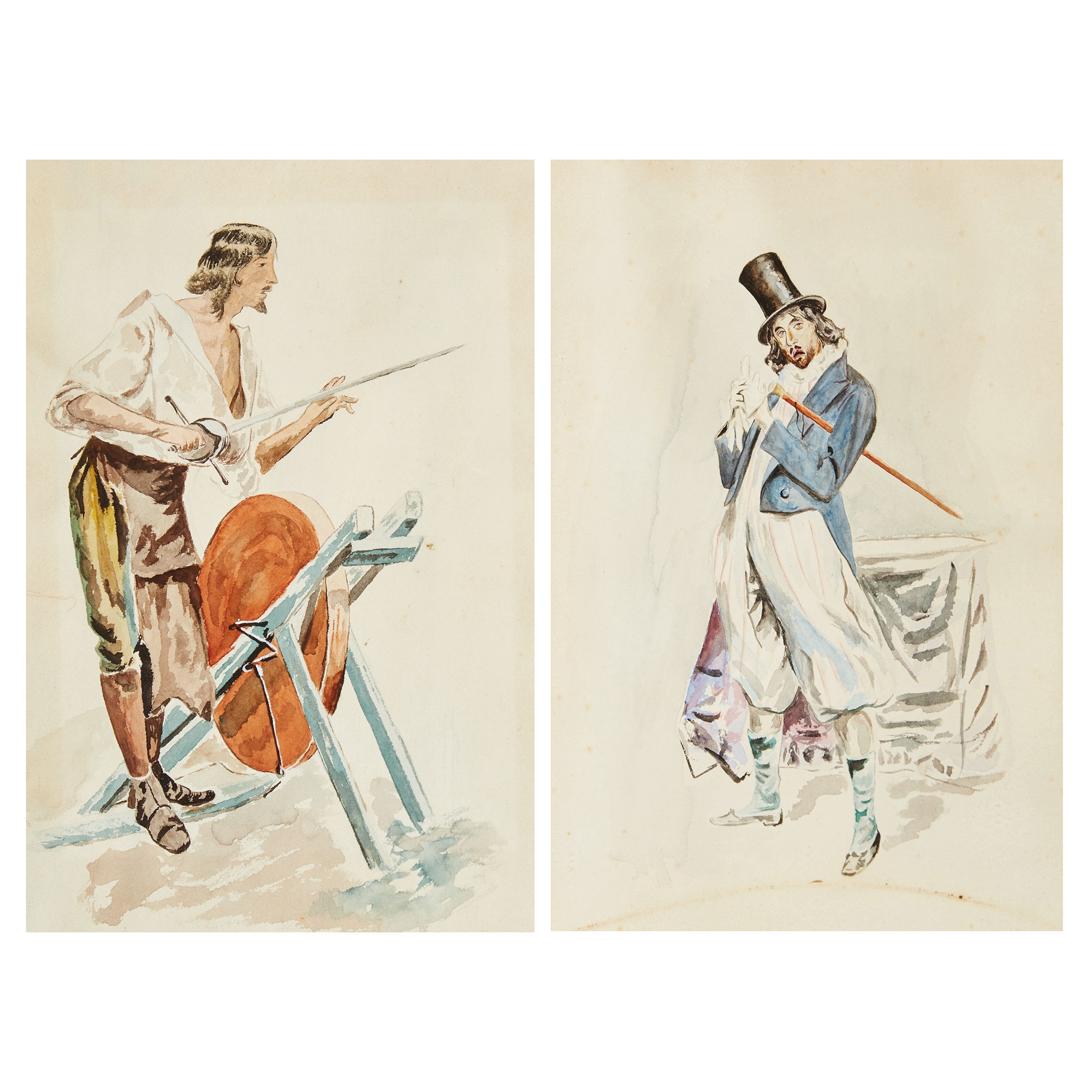 Spanish School, 20th Century | Herrero y Caballero galante | MutualArt