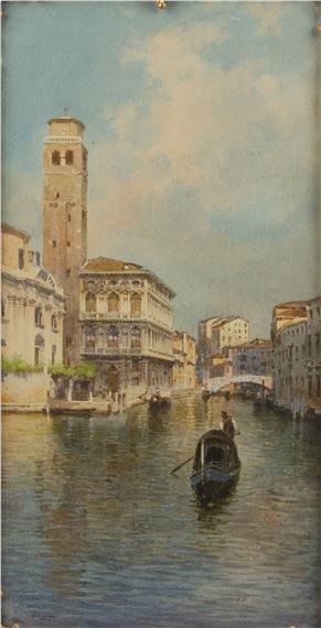 Alberto Prosdocimi | Venetian canal with gondola | MutualArt
