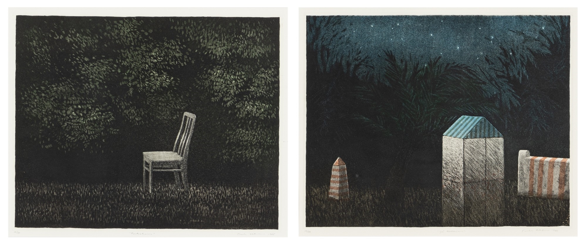 Tuula Lehtinen | Yö Luxorissa, Puutarhassa | MutualArt