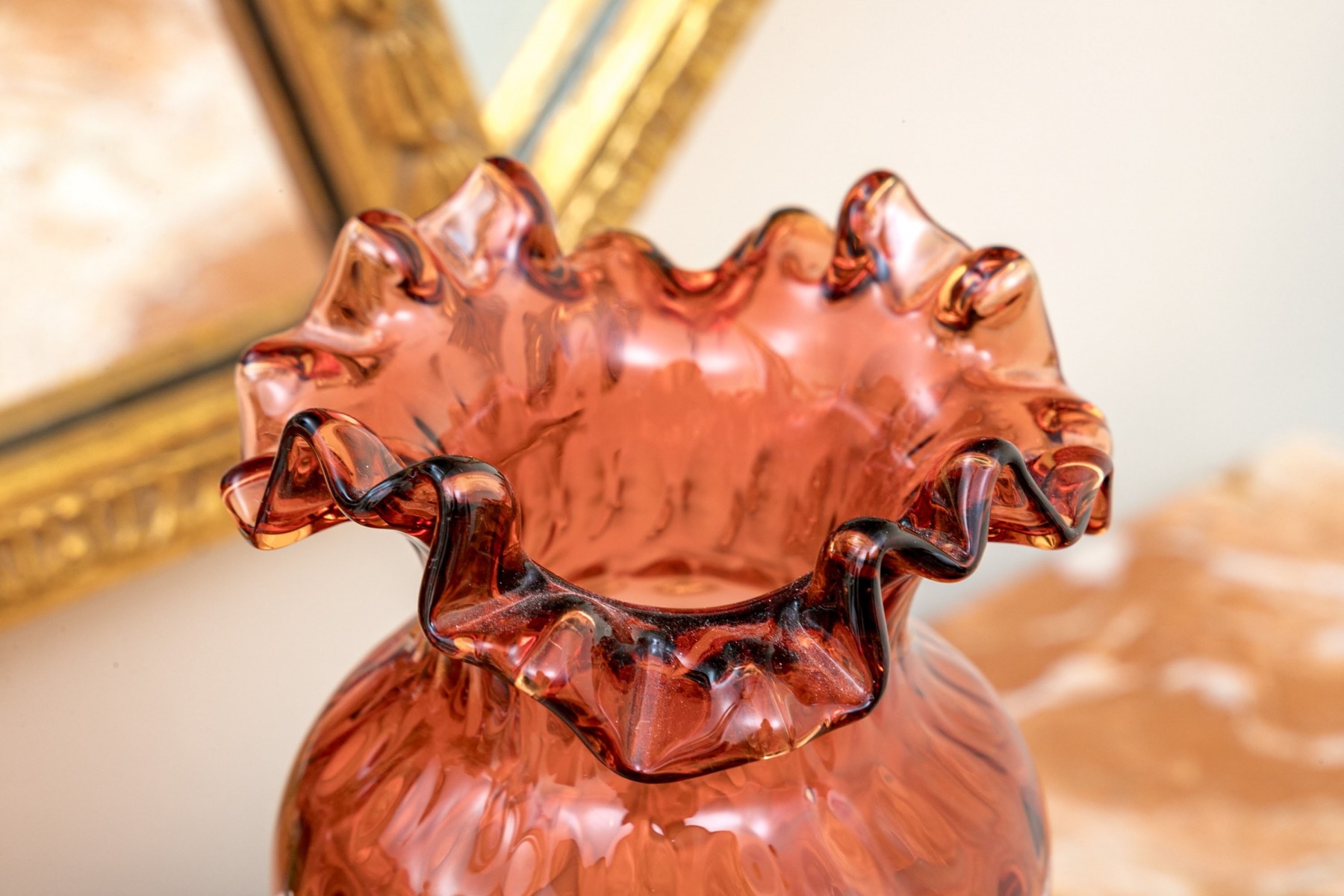 Mary Gregory | Pair Of 19th Century Mary Gregory Cranberry Glass And ...